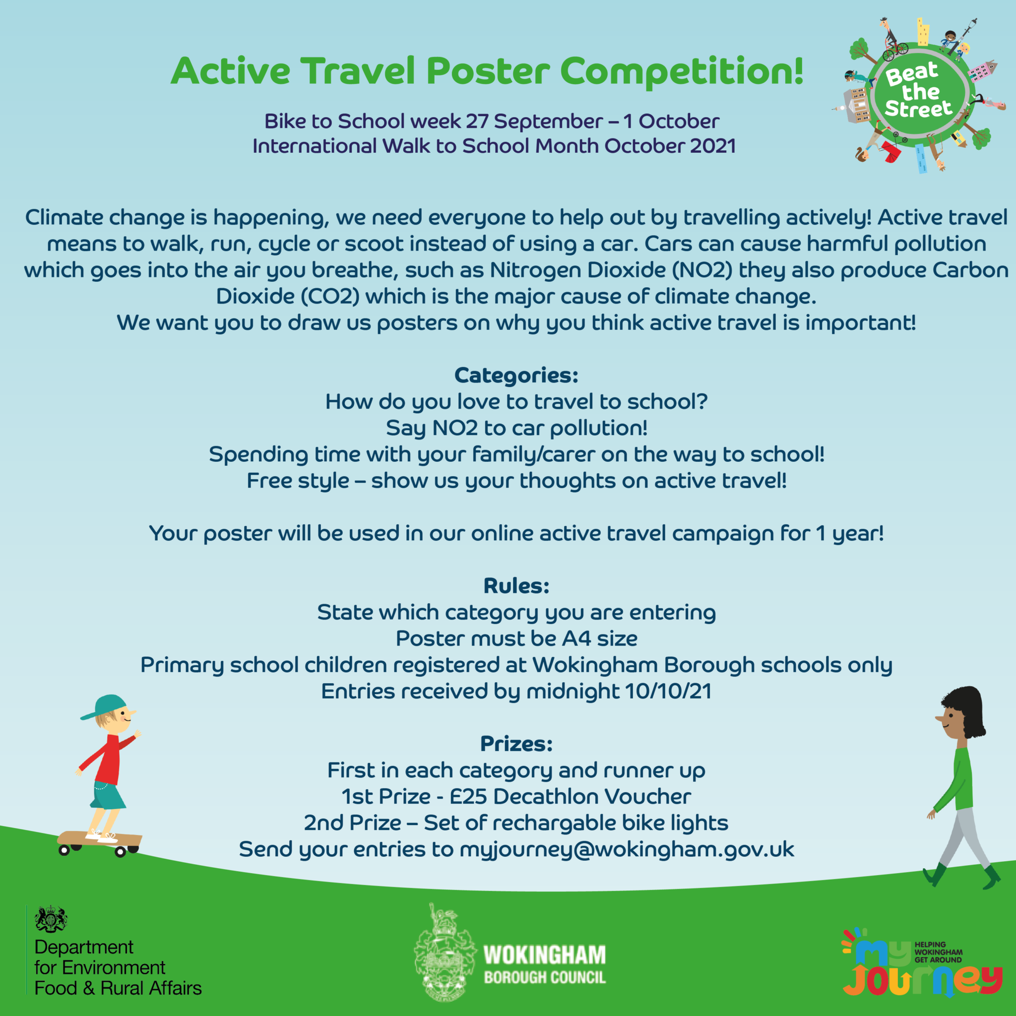 Active Travel Poster Competition – Oaklands Junior School